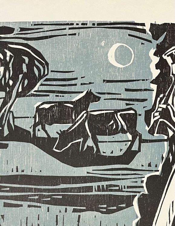 KÜNSTLER ? UNLESERLICH SIGNIERT NUMMERIERT HOLZSCHNITT (Gebraucht) in Gersau für CHF 19 – mit ...