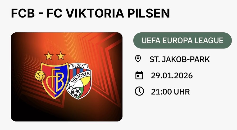 FC Basel - Viktoria Pilsen (Neu (gemäss Beschreibung)) in Muttenz für ...