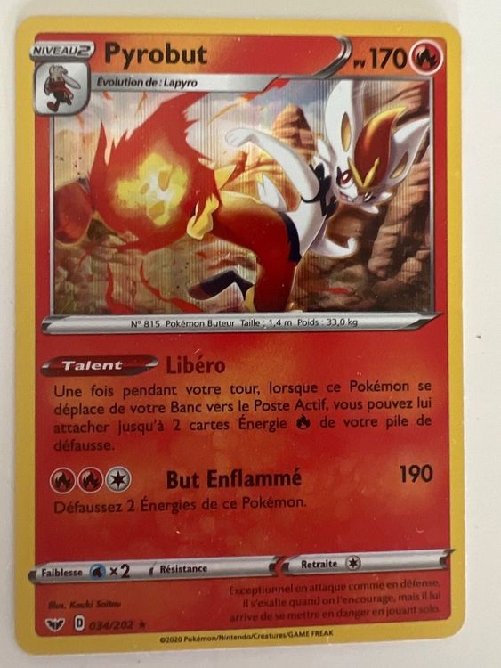 Pyrobut Holo, 034/202, FR Épée et bouclier | Kaufen auf Ricardo