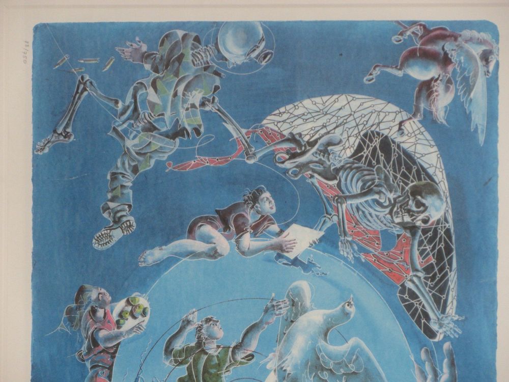 Hans Erni FRIEDENSWUNSCH handsig/handn. gerahmt mit PP | Kaufen auf Ricardo