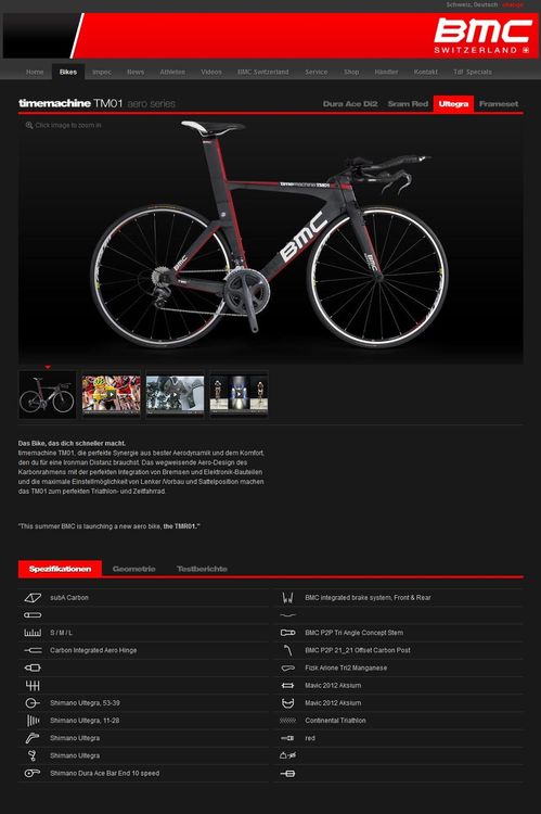 BMC TM01 Timemachine (Baujahr 2012) | Kaufen auf Ricardo