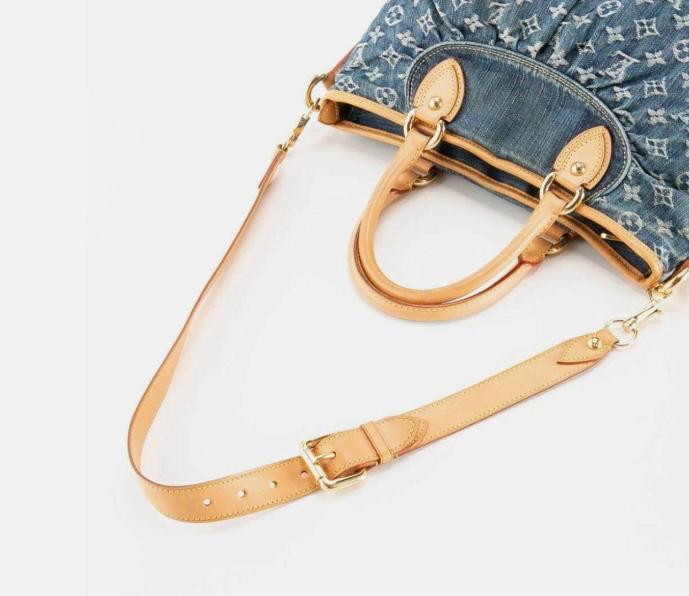 💋 Louis Vuitton Monogram Denim Neo Cabby GM Tote (Neu (gemäss ...