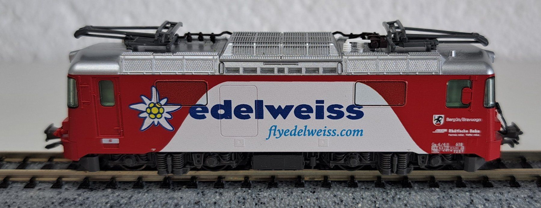 RhB Ge 4/4 II Edelweiss Bergün 618 Analog Spur N Rarität EVP (Gebraucht ...
