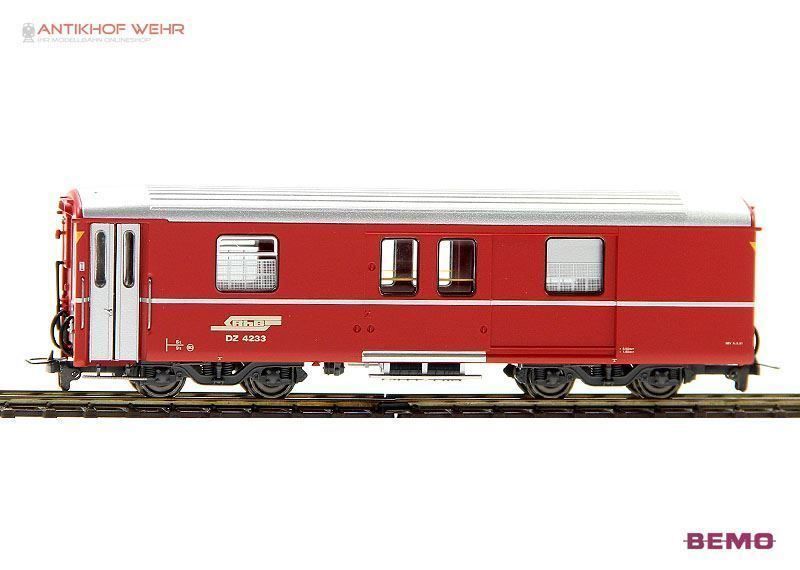 BEMO 3248123 RhB DZ 4233, Packwagen rot (Neu und originalverpackt) in ...