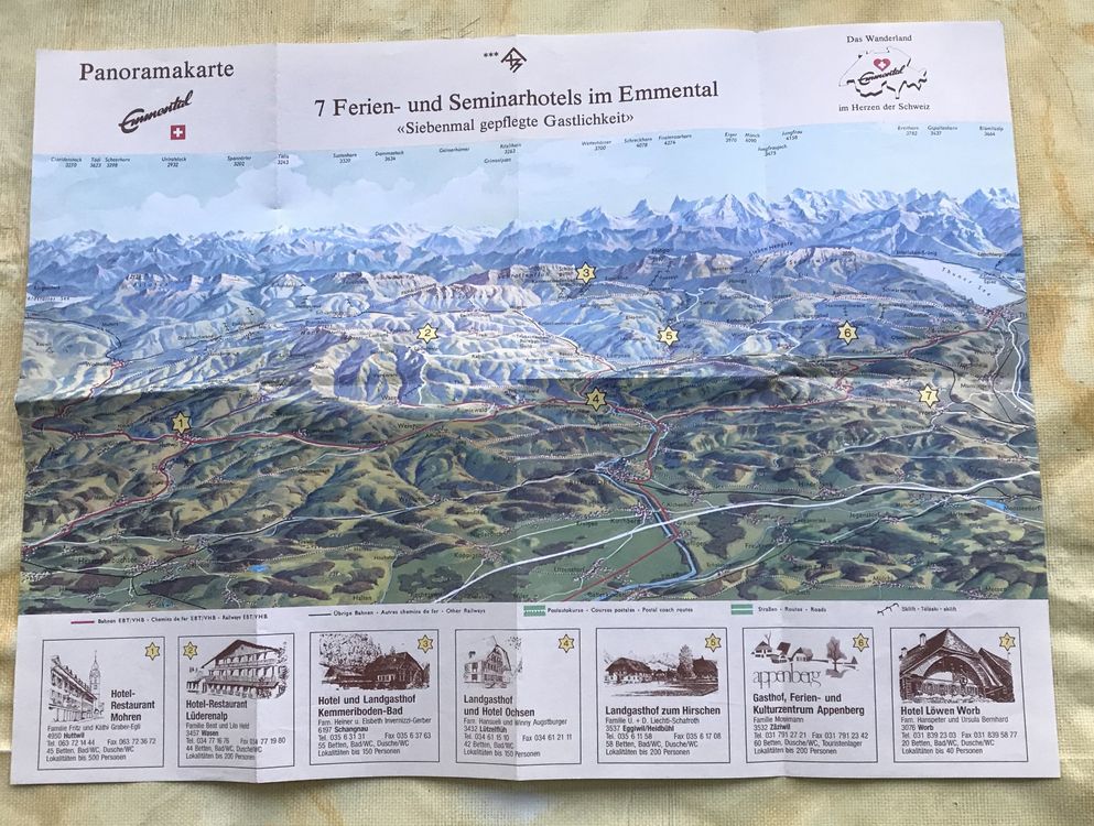 PANORAMAKARTE EMMENTAL | Kaufen auf Ricardo