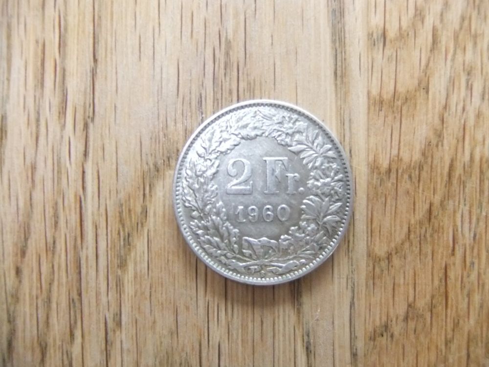 2 Franken Silber Münze Schweiz 1960 (Gebraucht) in St. Niklaus VS für CHF 8 – mit Lieferung auf ...