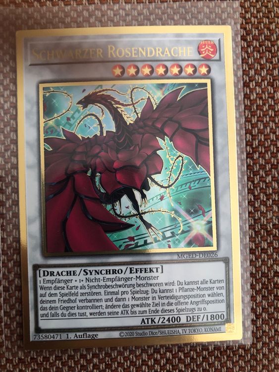 Schwarzer Rosendrache Goldrare (Gebraucht) in Beringen für CHF 1.5 – mit Lieferung auf Ricardo ...