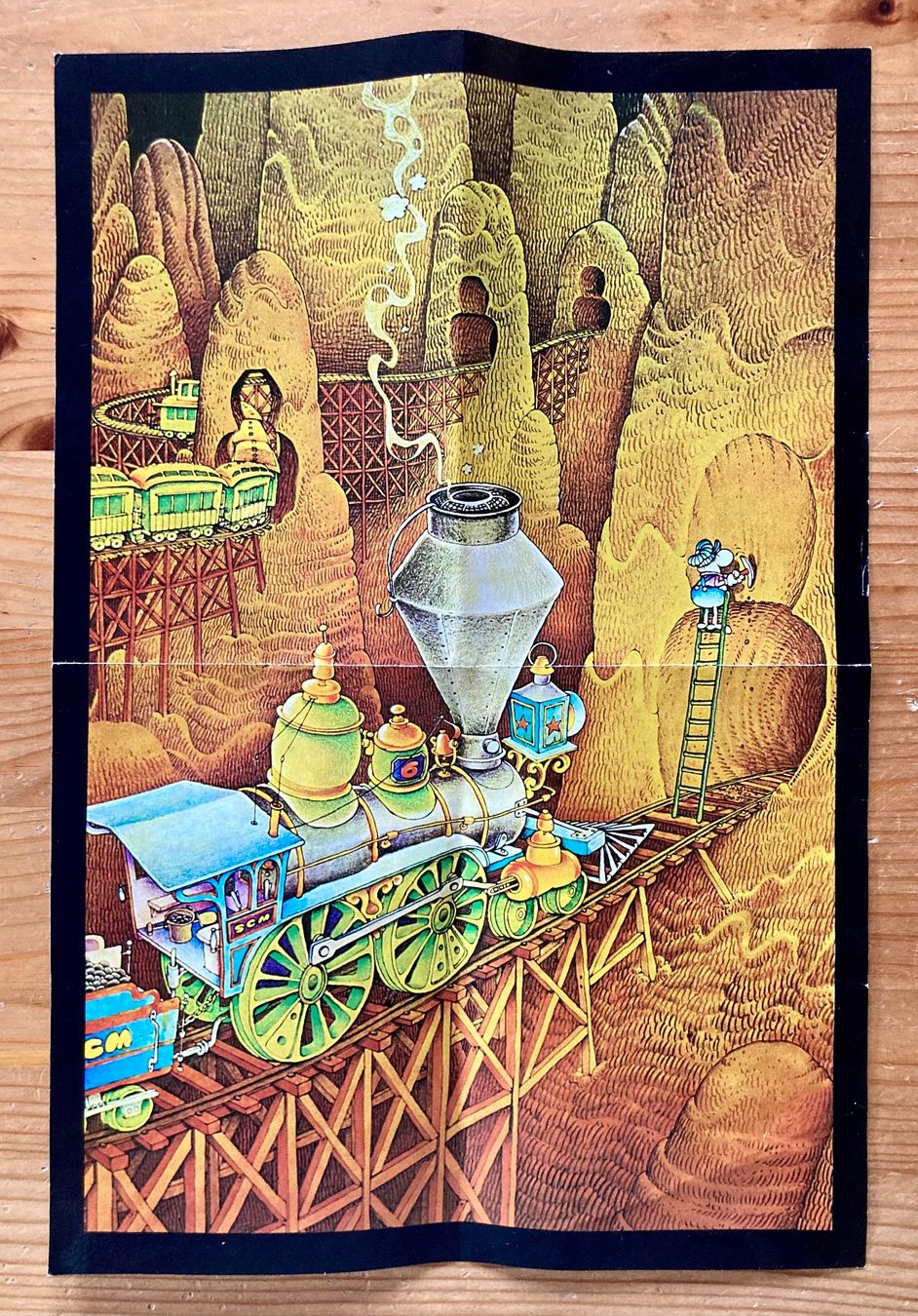 Rarität: Mordillo-Puzzle 750 „Train Stop“ (Heye, 1974) (Gebraucht) in ...