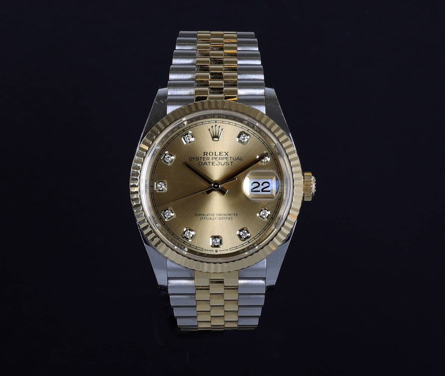 Rolex Datejust 36mm 126233-62803 10 Diamanten Full Set (Gebraucht) in ...