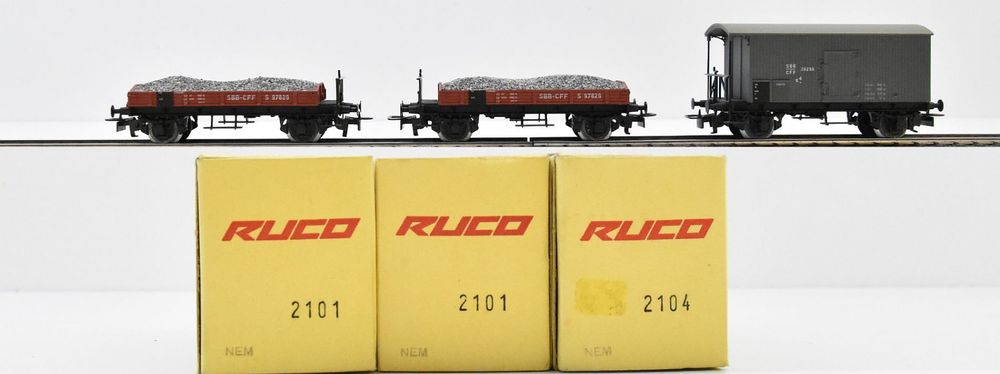 Ruco 3x Güterwagen SBB H0 GS mit OVP (Gebraucht) in St. Gallen für CHF ...