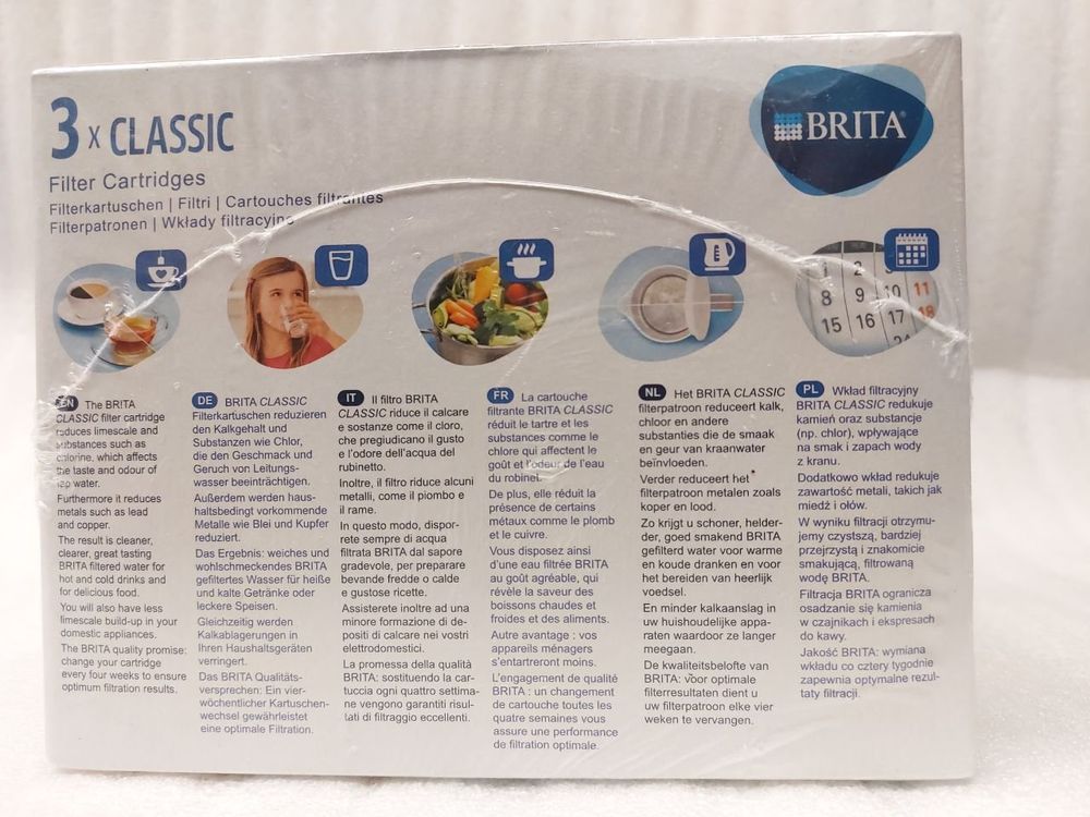 3 x 3 Brita Classic Wasserfilter – NEU (= 9 Kartuschen) (Neu und originalverpackt) in Pambio ...