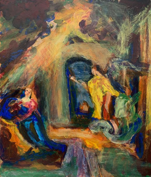 Fred Maurer (1919-1985) grosses Gemälde (Gebraucht) in Root für CHF 30 ...