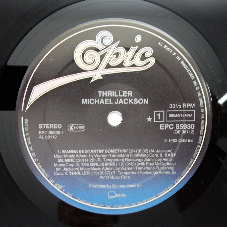 LP Vinyl - Michael Jackson - Thriller - 1982 | Kaufen auf Ricardo