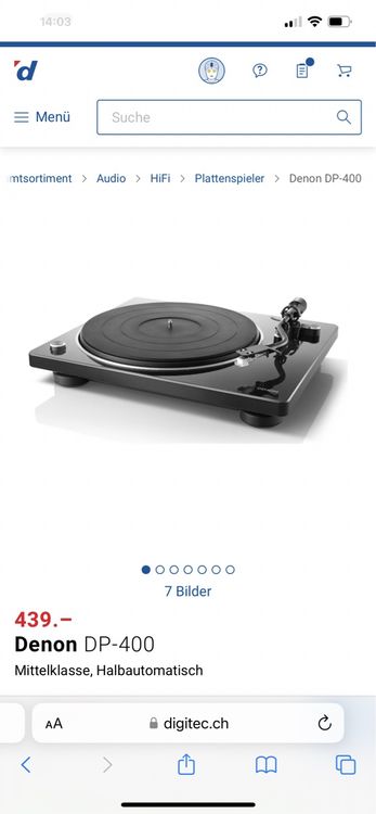 Denon DP 400 (Neu und originalverpackt) in Zürich für CHF 238 – mit ...