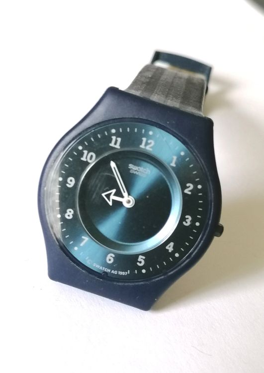 Swatch Skin Armbanduhr, Unisex, Vintage, Blau, 1997, selten | Kaufen ...