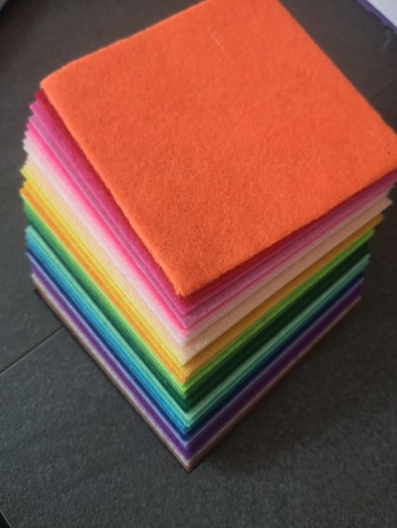 40 stk Filz 10x10 cm top Farben | Kaufen auf Ricardo