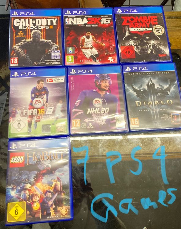 7 PS4 Games (Gebraucht) in Muhen für CHF 23 – mit Lieferung auf Ricardo ...