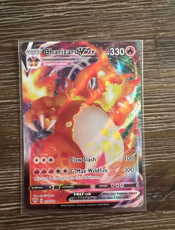 Charizard VMAX Full Art Rare Pokémon Card | Kaufen auf Ricardo