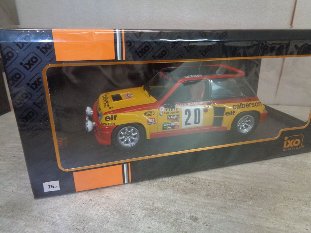 Ixo 1:18 Renault 5 Turbo Rallye Monte-Carlo 1981 Bruno Saby (Neu und ...