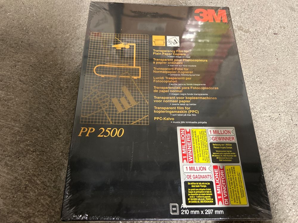 3M PP 2500 Transparentfolien für Kopierer NEU (Neu und originalverpackt) in Regensdorf für CHF 7 ...