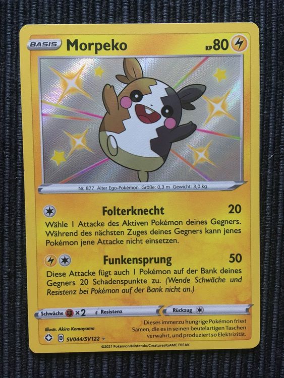 Pokemon Morpeko Shiny Shining Fates Deutsch (Neu (gemäss Beschreibung ...