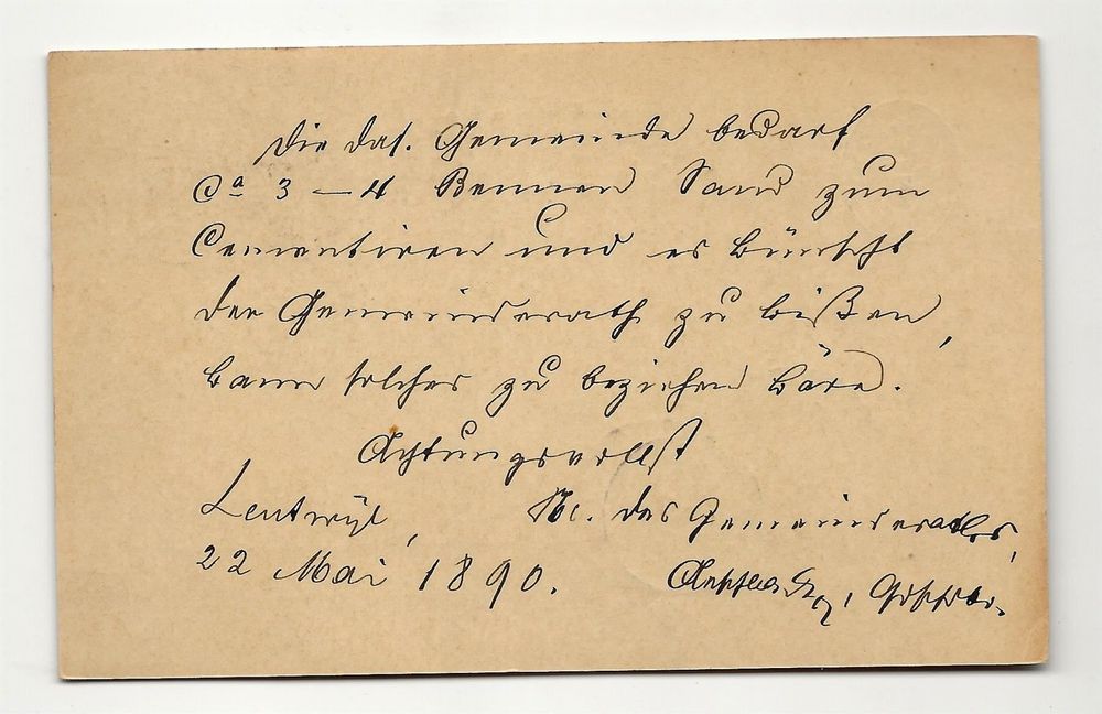 Postkarte 1890 ab Leutwil nach Seon jb | Kaufen auf Ricardo