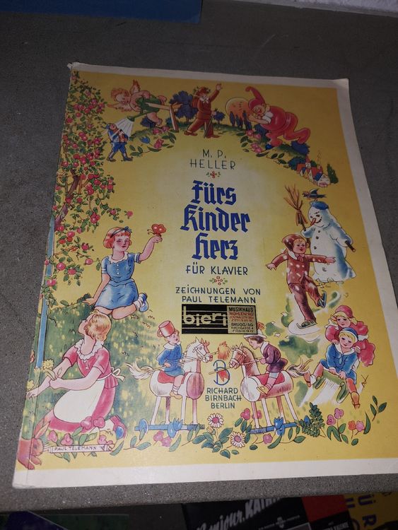 Altes Kinderliederbuch "Fürs Kinderherz", M.P. Heller Noten (Gebraucht ...