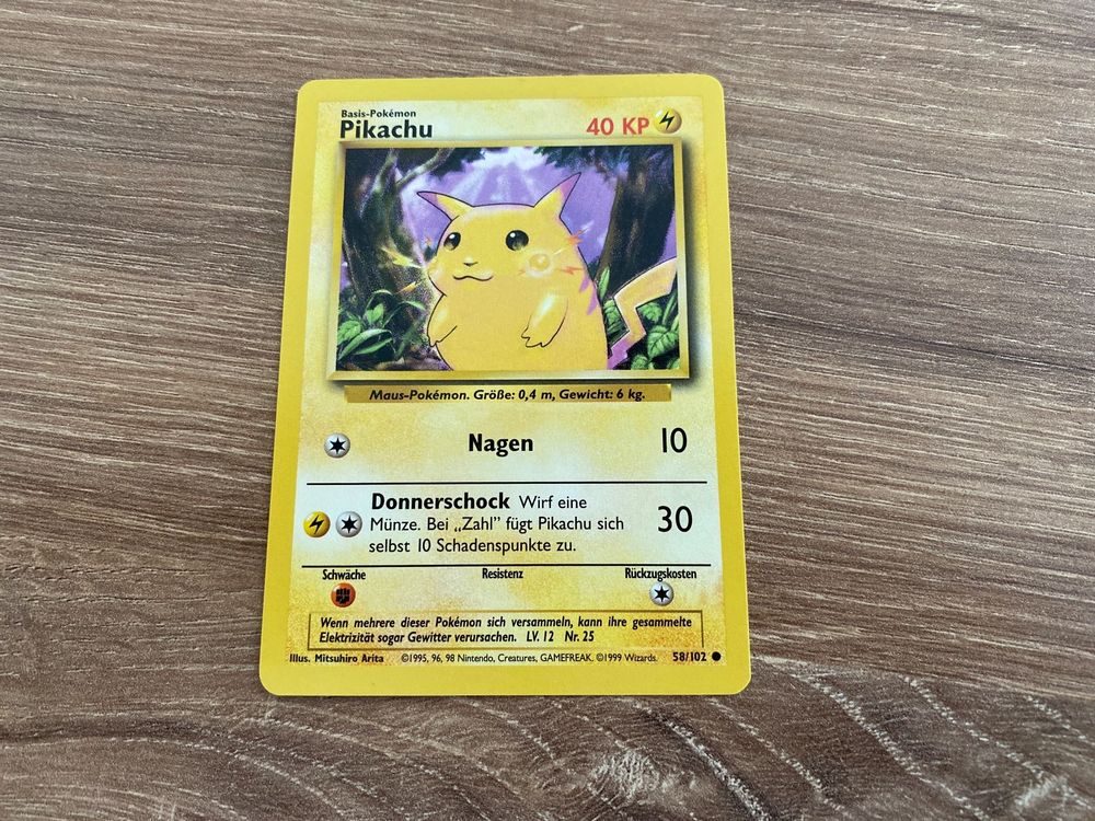 Pikachu Base Set Pokemon | Kaufen auf Ricardo