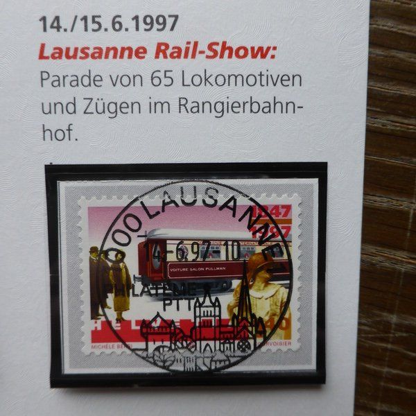 150 Jahre SCHWEIZER BAHNEN 1997 mit VOLLSTEMPEL | Kaufen auf Ricardo