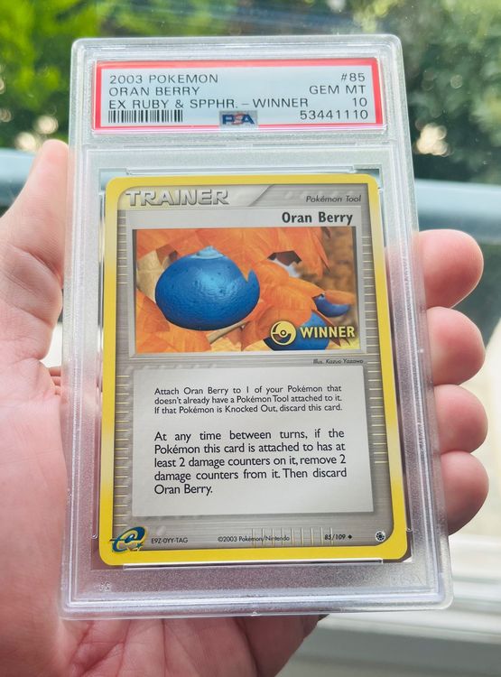🏆WINNER CARD🏆💎PSA 10💎 POP 12 Oran Berry Pokemon 2003 (D'occasion) à ...