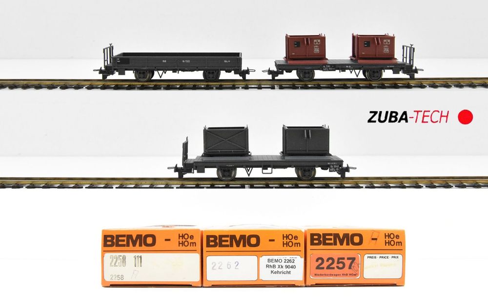 Bemo 3x Güterwagen der RhB H0m GS mit OVP (Gebraucht) in St. Gallen für CHF 31 – mit Lieferung ...