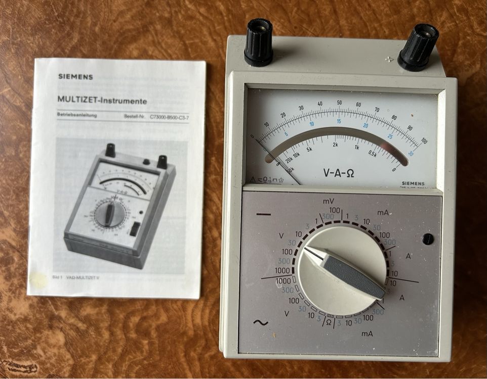 Siemens Multimeter µA Messgerät, MULTIZET, Vintage / 1965 | Kaufen auf ...