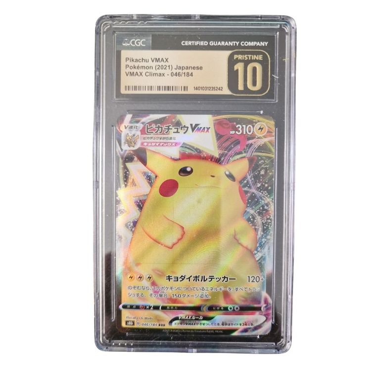 Pikachu VMAX Japanese VMAX Climax #046/184 CGC Pristine 10 | Kaufen auf ...