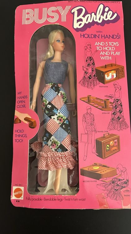 Vintage Busy Barbie, Nr. 3811, 1972, Mattel Rarität! (Neu und ...