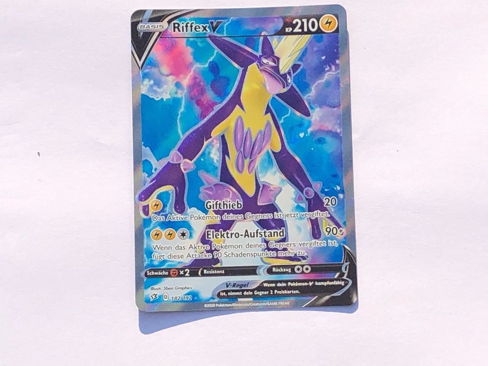 Pokémon Karte Riffex V Full Art (Gebraucht) in Endingen für CHF 6 – mit ...