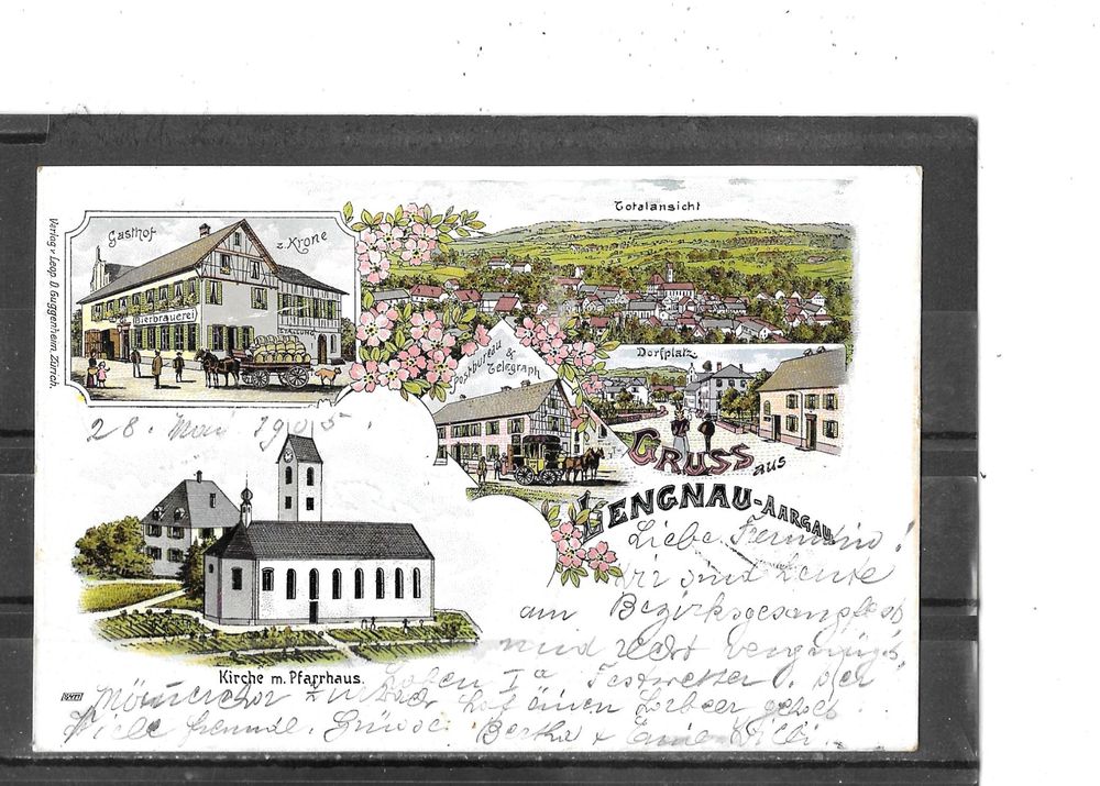 AG Gruss aus Lengnau 1905 (Litho) (Gebraucht) in Schocherswil für CHF 36 – mit Lieferung auf ...