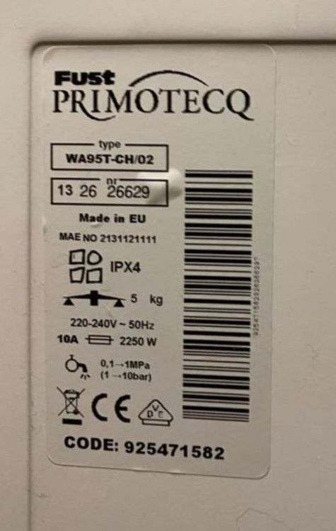 Waschmaschine Fust Primotecq WA95T (Gebraucht) in Wallisellen für CHF ...