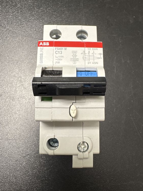 ABB Leitungsschutzschalter FS451M C13 1P+N 4.5kA (Gebraucht) in Ehrendingen für CHF 40 – mit ...
