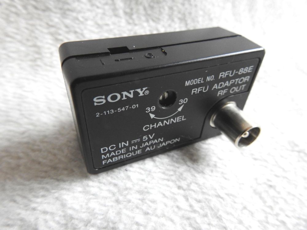 Sony Adapter RFU-88E Kabel TV Antenna Antenne Adaptor RF | Kaufen auf ...