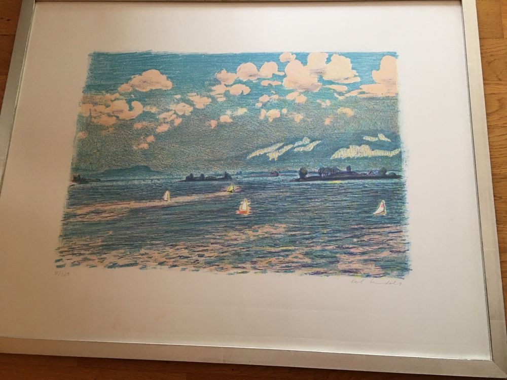 Schöne Litho von Karl Landolt Zürichsee | Kaufen auf Ricardo