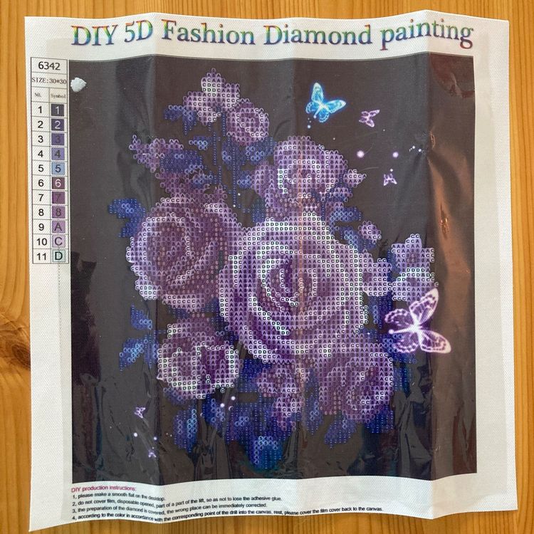 DIY Diamant Painting: Rosen und Schmetterlinge als Motiv | Kaufen auf Ricardo
