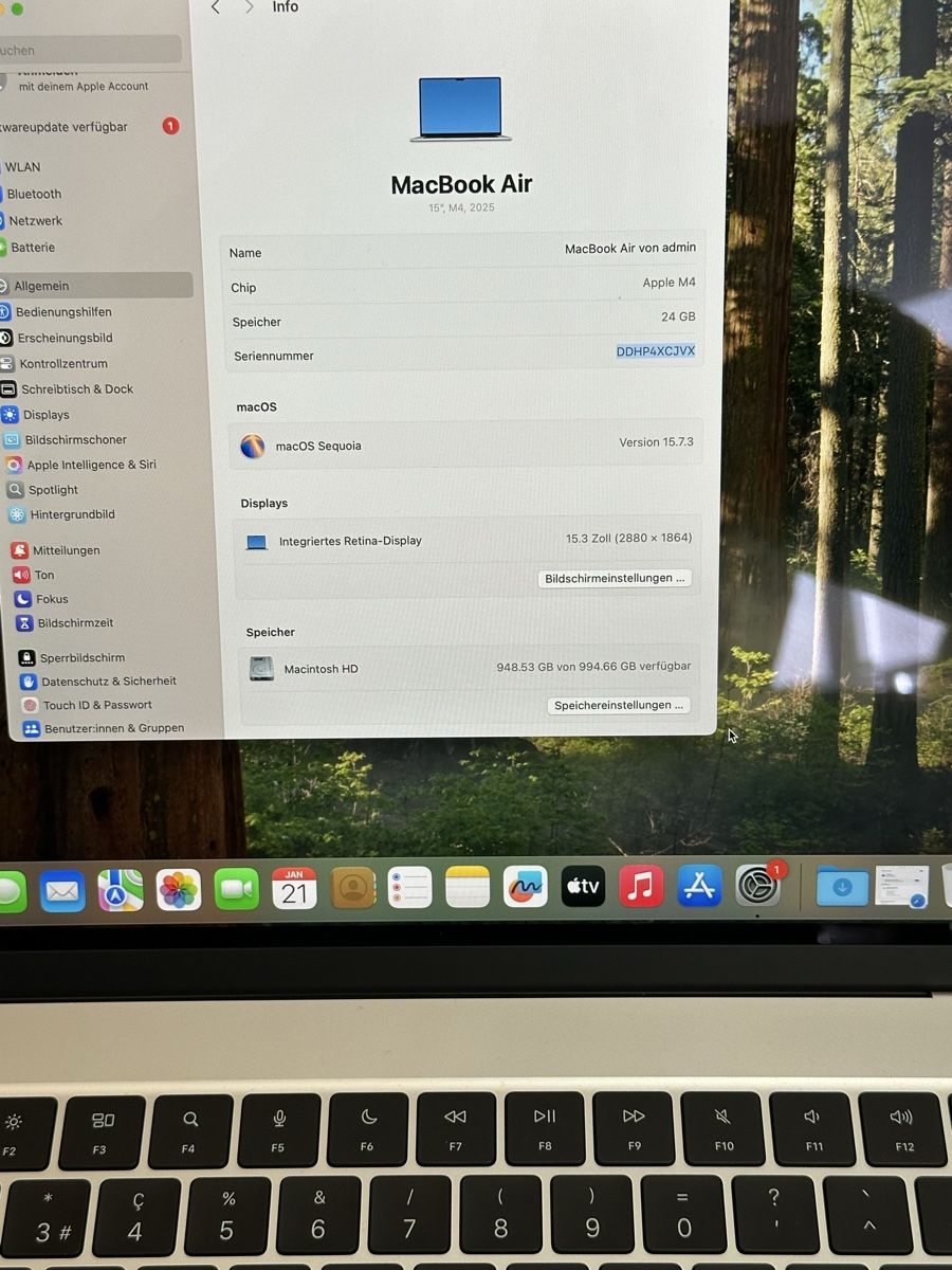 NEU Apple MacBook Air 15 Zoll M4 24gb RAM/ 1000gb SSD (Neu und ...