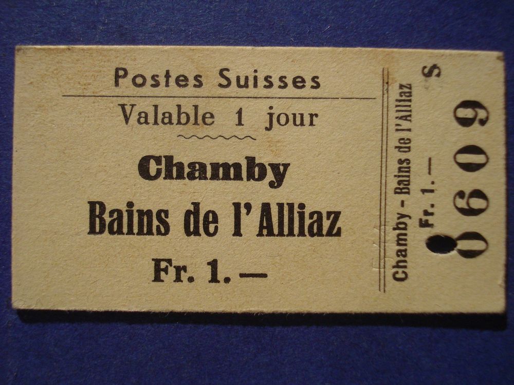 SBB - PTT - 3.9.1942 - CHAMBY - BAINS de L'ALLIAZ (Gebraucht) in für ...