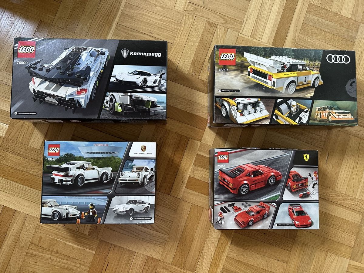 Lego Speed Champions Collection - 4 Car Set - New (Neu und ...