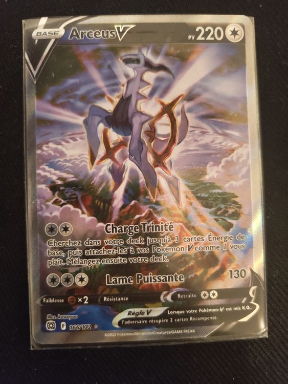 Arceus V - Full Art Ultra Rare 166/172 - EB09 Epee Bouclier (Neuf (Voir ...