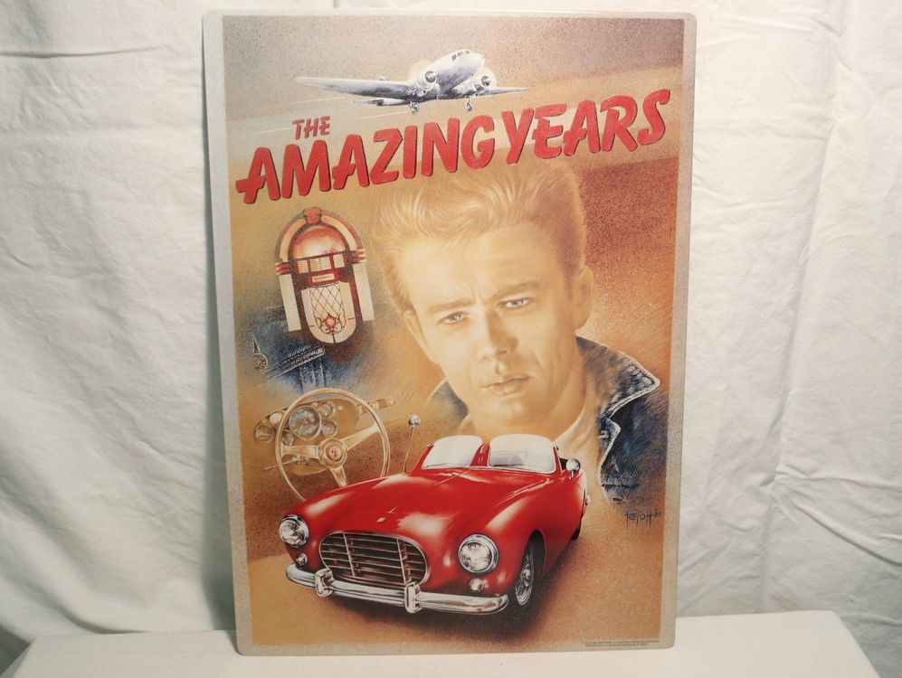 1990 Blechschild James Dean Amazing Years Jukebox 50cm x 37c | Kaufen ...