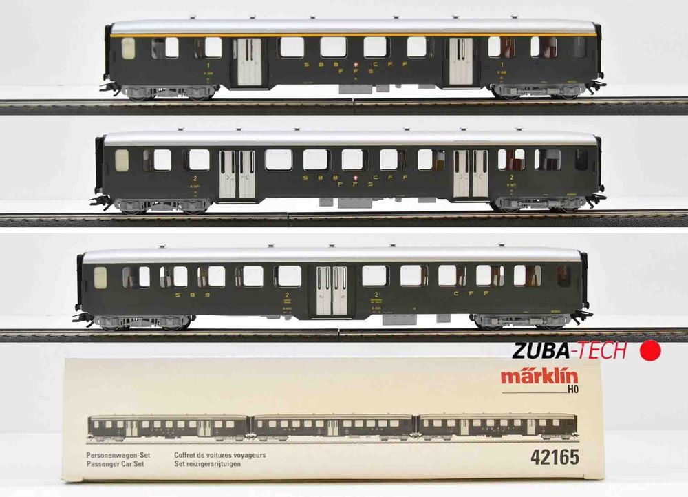 Märklin 42165 Personenwagen-Set 3-tlg SBB, H0 WS mit OVP (Neu (gemäss Beschreibung)) in St ...
