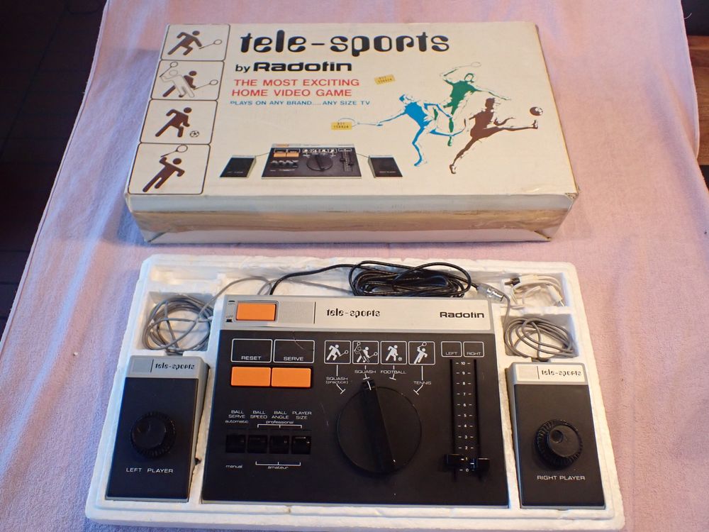 tele-sports by Radofin Home Video Game + Originalkarton 70er (Gebraucht ...
