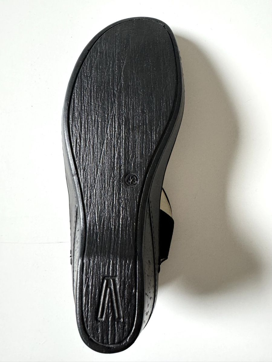 Vitaform Sandalen mit Schmuck-Aplikation Schwarz Gr. 42 Neu (Neu ...