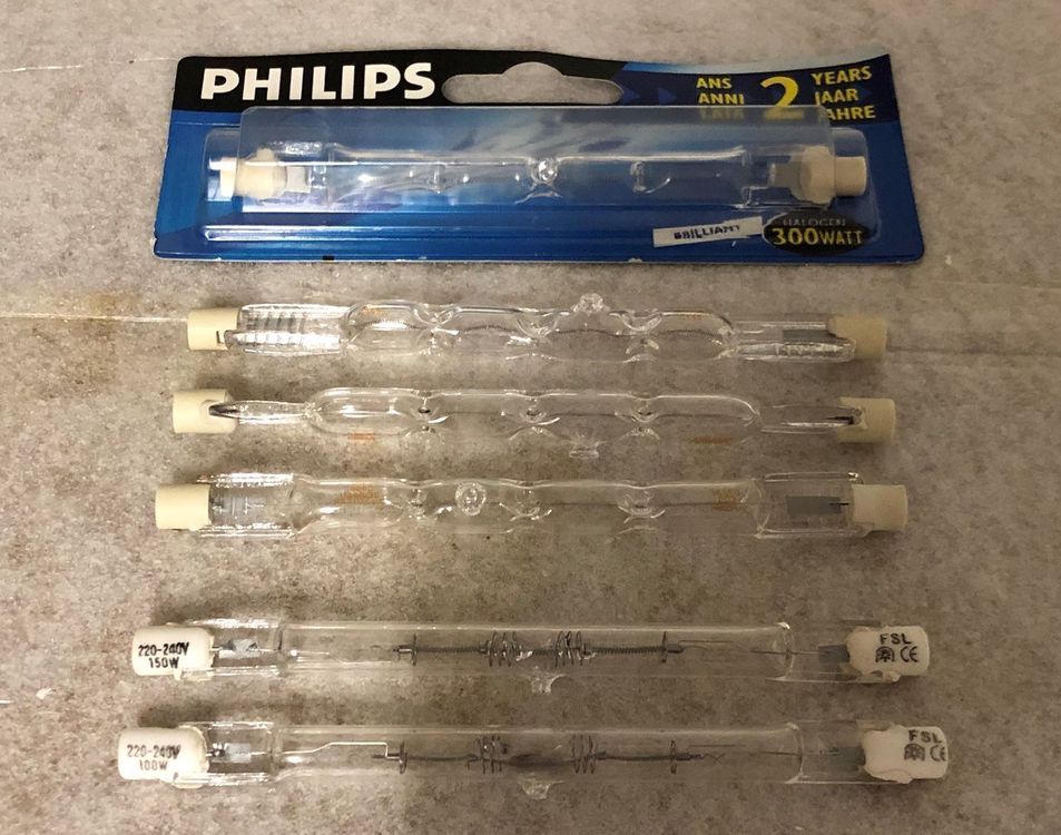 R7 Halogen 300w, 2 x 150 W, 3 x 120W (Gebraucht) in Aarau für CHF 20 ...